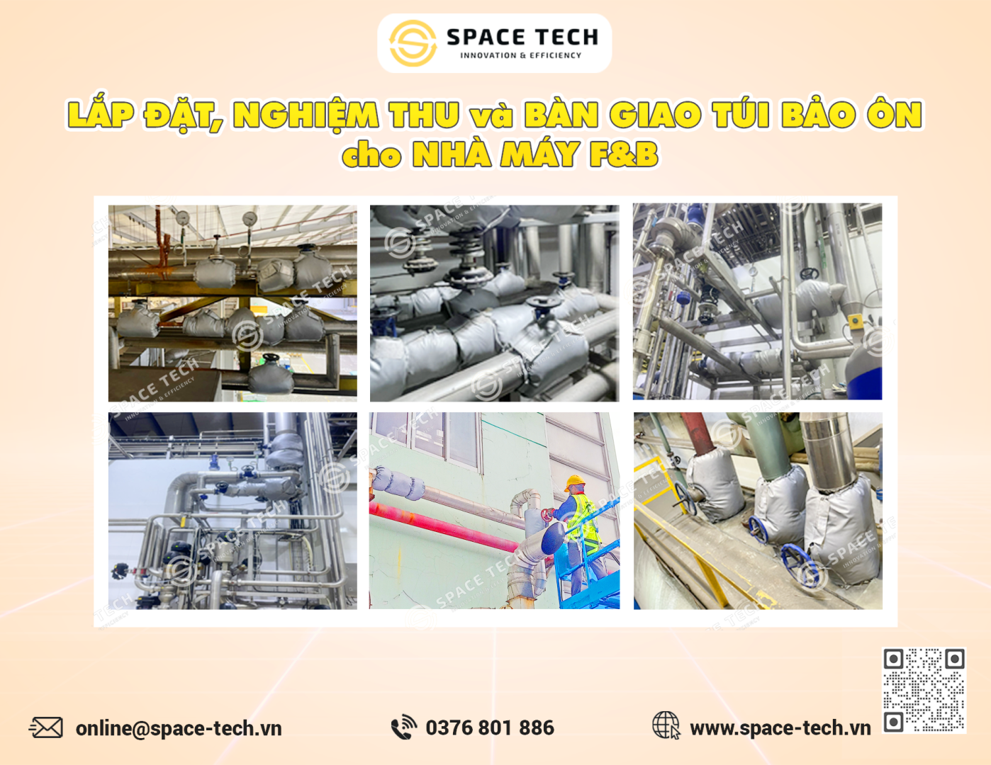 Lắp Đặt và Bàn Giao Túi Bảo Ôn cho Nhà Máy F&B - SPACE TECH